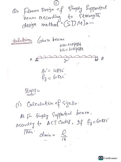 Flexure Design Of Simply Supported Beam Pdf