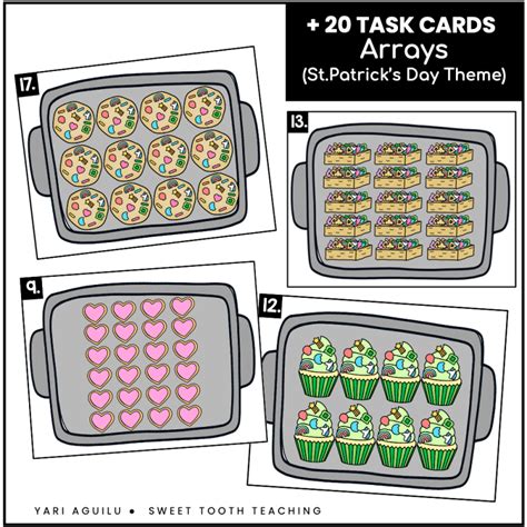 Array Task Cards Repeated Addition And Multiplication