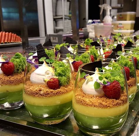 Delicious Mini Desserts In Glasses