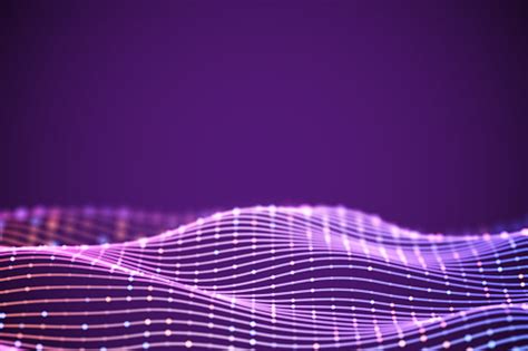 컬러 도트 3d 사운드 파도입니다 큰 데이터 추상 시각화입니다 3차원 형태에 대한 스톡 벡터 아트 및 기타 이미지 3차원 형태 가상현실 가상현실 시뮬레이터 Istock