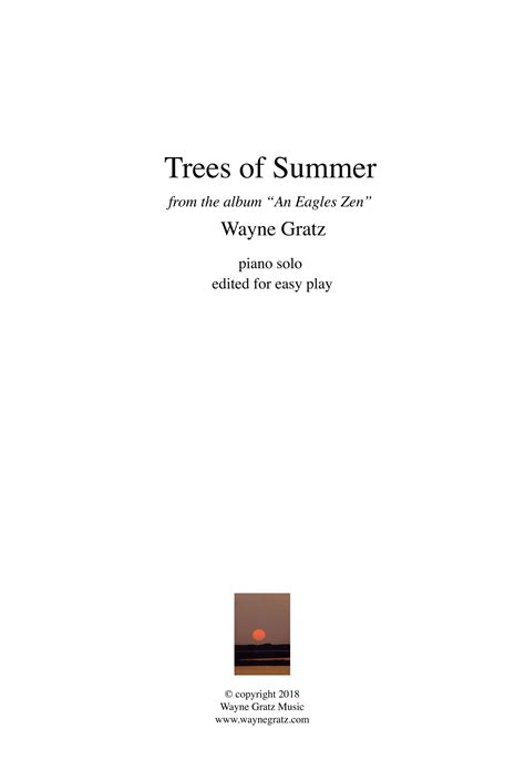 Sheet Music — Wayne Gratz