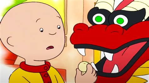 Caillou And The New Year Dragon Caillou Cartoon Youtube