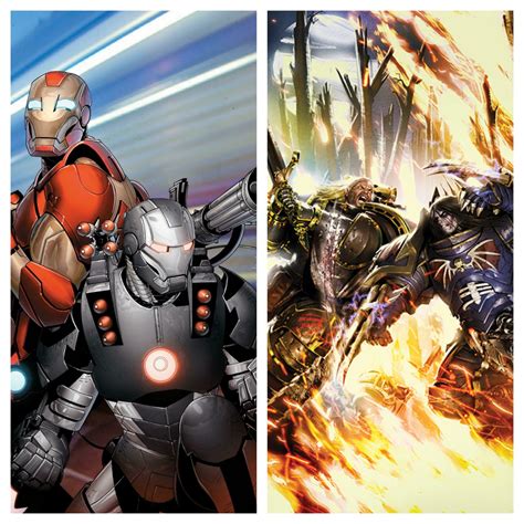 Lion Eljonson And Konrad Curze Vs Iron Man And War Machine Battles