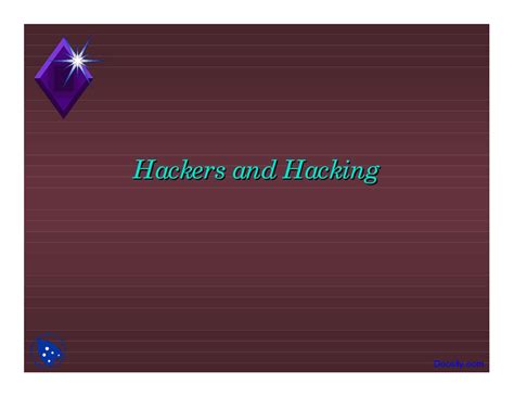 hackers and hacking computerization and its impacts lecture slides
