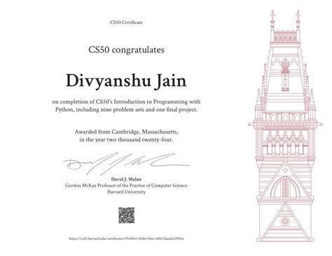 Divyanshu Jain On Linkedin Python Coding Cs50