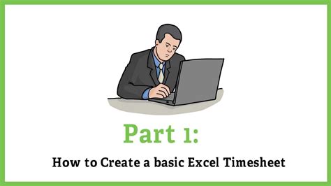 Part 1 Create A Basic Excel Timesheet Youtube