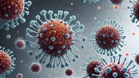 3d Schematic Image Of A Virus Or Bacteria Stock Illustration Illustration Of Circle Food