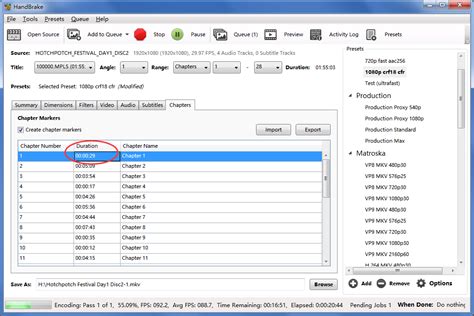 Wrong Chapter Time When Encoding With Nvenc · Issue 1696 · Handbrake