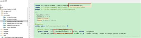 2018 07 22 Springboot集成kafka，提示cant Resolve Symbol Consumerrecordcannot Resolve Symbol