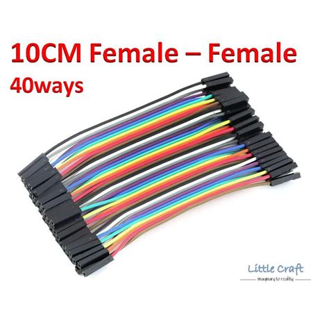 Arduino Iot Jumper Wire 1p 1p 2 54mm Female To Female 10cm 40ways