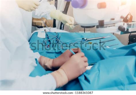 Unique Electronic Laser Scalpel Microsurgery Eye Stockfoto 1188361087