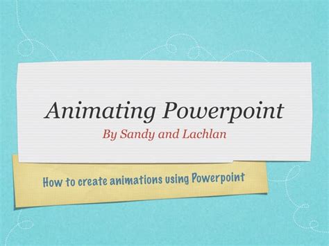 Animate Powerpoint Ppt