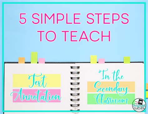 5 Simple Steps To Teach Text Annotation In The Secondary Classroom