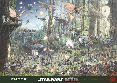 Download The Battle Of Endor Defends Itself Wallpaper