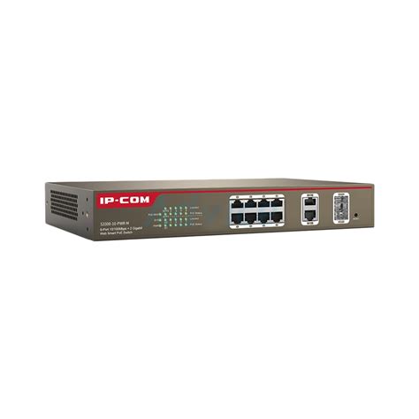 Switching Hub IP COM S PWR M Port POE Port Gigabit Port SFP