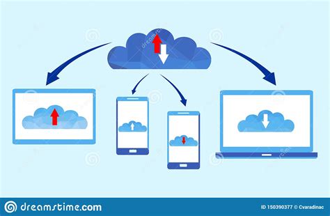 Polygonal Cloud Computing Technology Business Concept Stock Vector