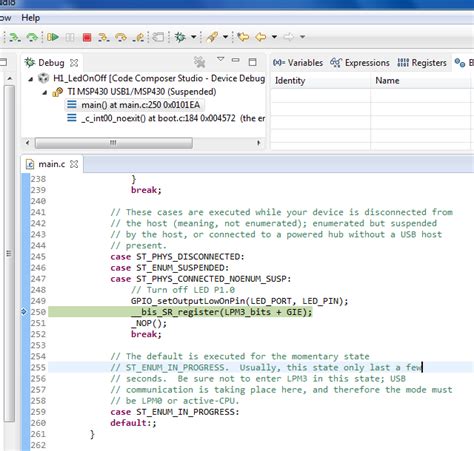 Usb Application Is Not Programming Properly To My Board Msp Low Power Microcontroller Forum