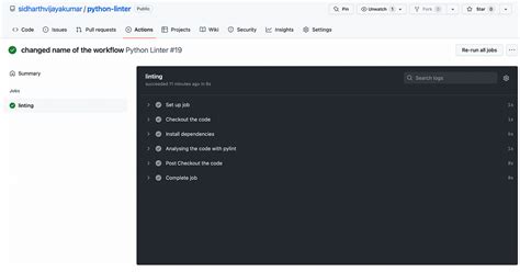 Automating Pylint Checks In Github Workflow By Sidharthvijayakumar Medium