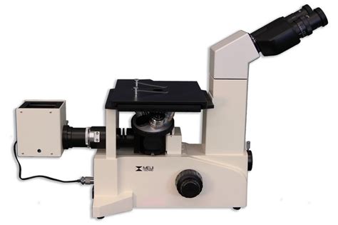 Meiji Techno Inverted Brightfielddarkfield Metallurgical Microscope