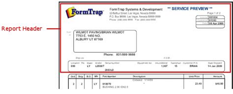 Design And Objects Creating Page Elements Report Header And Footer
