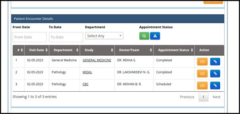 View The Patient Encounter Detailsnew Screen Medixcel Support