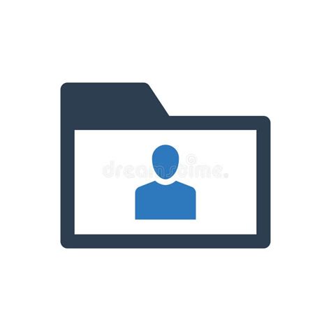 People Data Folder Icon Stock Illustration Illustration Of Human 361461019