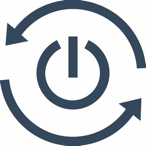 Power Button Reset Reboot Reset Button Restart Restart Computer Icon Download On Iconfinder