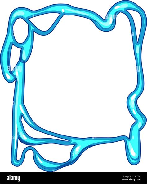 Stretchy Slime Frame Cartoon Vector Illustration Stock Vector Image