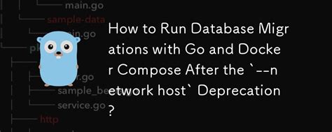 How To Run Database Migrations With Go And Docker Compose After The