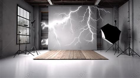 전문 조명 장비와 흰색 배경을 갖춘 사진 스튜디오의 3d 렌더링 사무실 의자 배경 내부 배경 사진관 배경 이미지 Hd 사무실 의자 내부 사진관 배경 사진 무료