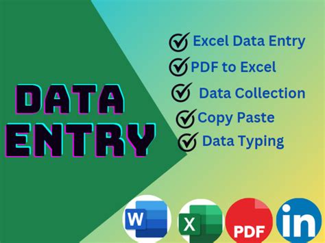 Excel Data Entry Pdf To Excel Data Collection Copy Paste And Data