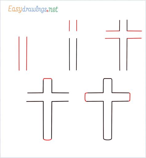 How To Draw A Cross Step By Step 5 Easy Phase Video
