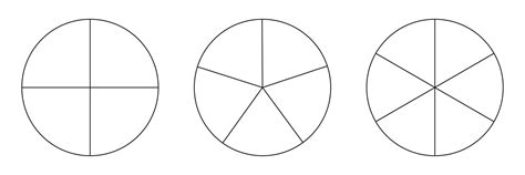 Segmented Charts Collection Isolated On A White Background Many Number