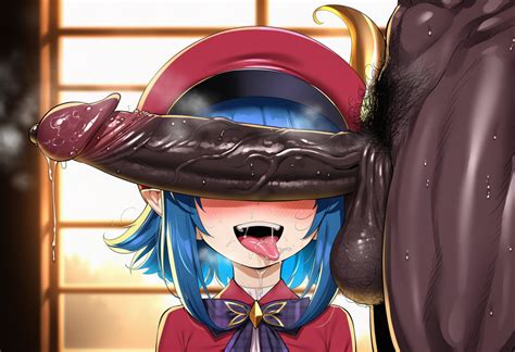 Rule 34 Ai Generated Angel Sword Studios Asian Female Blue Hair Blush