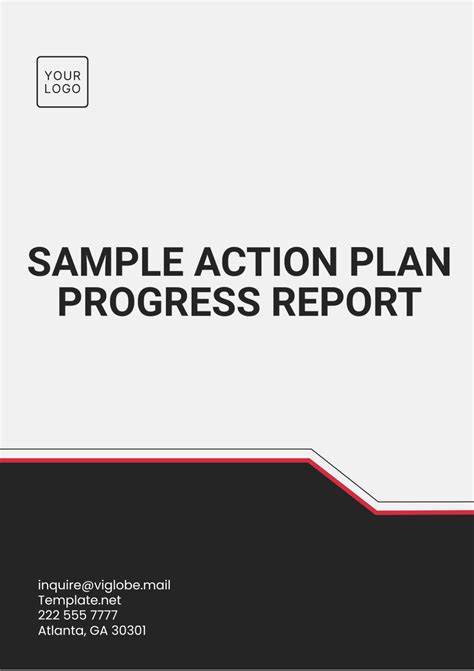 Free Work Progress Report Template To Edit Online
