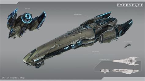 Media Everspace 2 Space Ship Concept Art Spaceship Concept