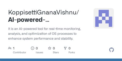 Github Koppisettignanavishnuai Powered Performance Analyzer For Os