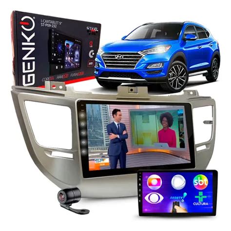 Central Multimídia Gps Carplay Bt New Tucson 2017 À 2021 Tv Cor Hyundai