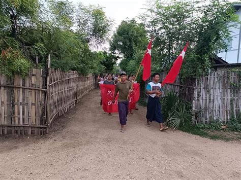 ယင်းမာပင်မြို့နယ် မြောက်ခြမ်း သပိတ်အင်အားစုများက စစ်အာဏာရှင် ဆန့်ကျင်ရေး ချီတက် ဆန္ဒပြ Khit