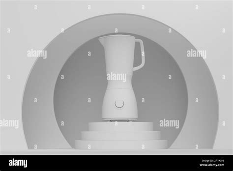 Abstract Scene Or Podium For Product Showcase With Blender On Monochrome Background 3d Render