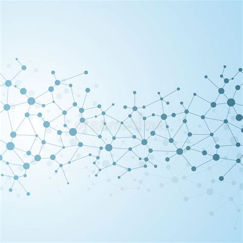 Structure Molecule Of Dna And Neurons Abstract Background Stock Vector Illustration Of Model