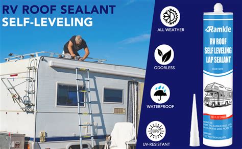 Rv Roof Sealant 10 Oz Self Leveling Lap White Camper And Trailer Roof