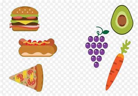 健康食品和垃圾食品png图片素材下载 图片编号10021034 Png素材网