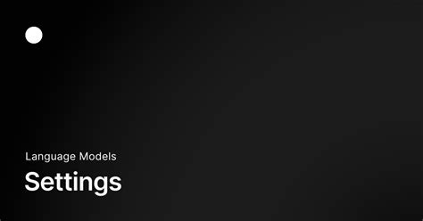 Settings Open Interpreter