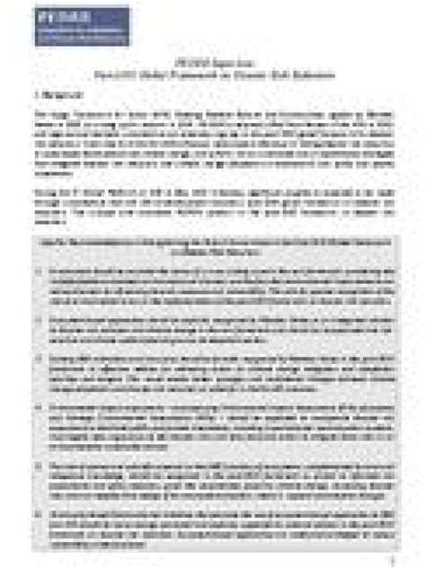 Pedrr Input Into Post 2015 Global Framework On Disaster Risk Reduction Preventionweb