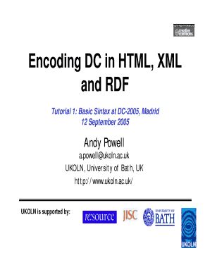 Fillable Online Encoding DC In HTML XML Fax Email Print PdfFiller