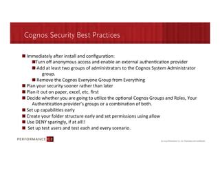 IBM Cognos 10 2 Security Best Practices PDF