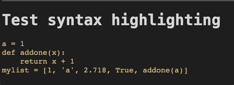 Improved Python Syntax Highlighting In Markdown Cells · Issue 5339