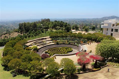 Formal Gardens At The Getty Center Los Angeles Editorial Photography Image Of America