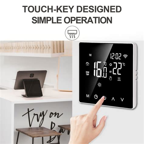 스마트 와이파이 온도 조절기 물 전기 따뜻한 바닥 난방 물 보일러 컨트롤러 구글 알렉사와 작동 가족 지능 시스템